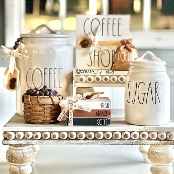 Coffee Mini Book Stack - Etsy