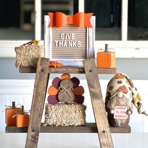 Thanksgiving Tier Tray Wooden 3D Turkey Fall Display - Etsy
