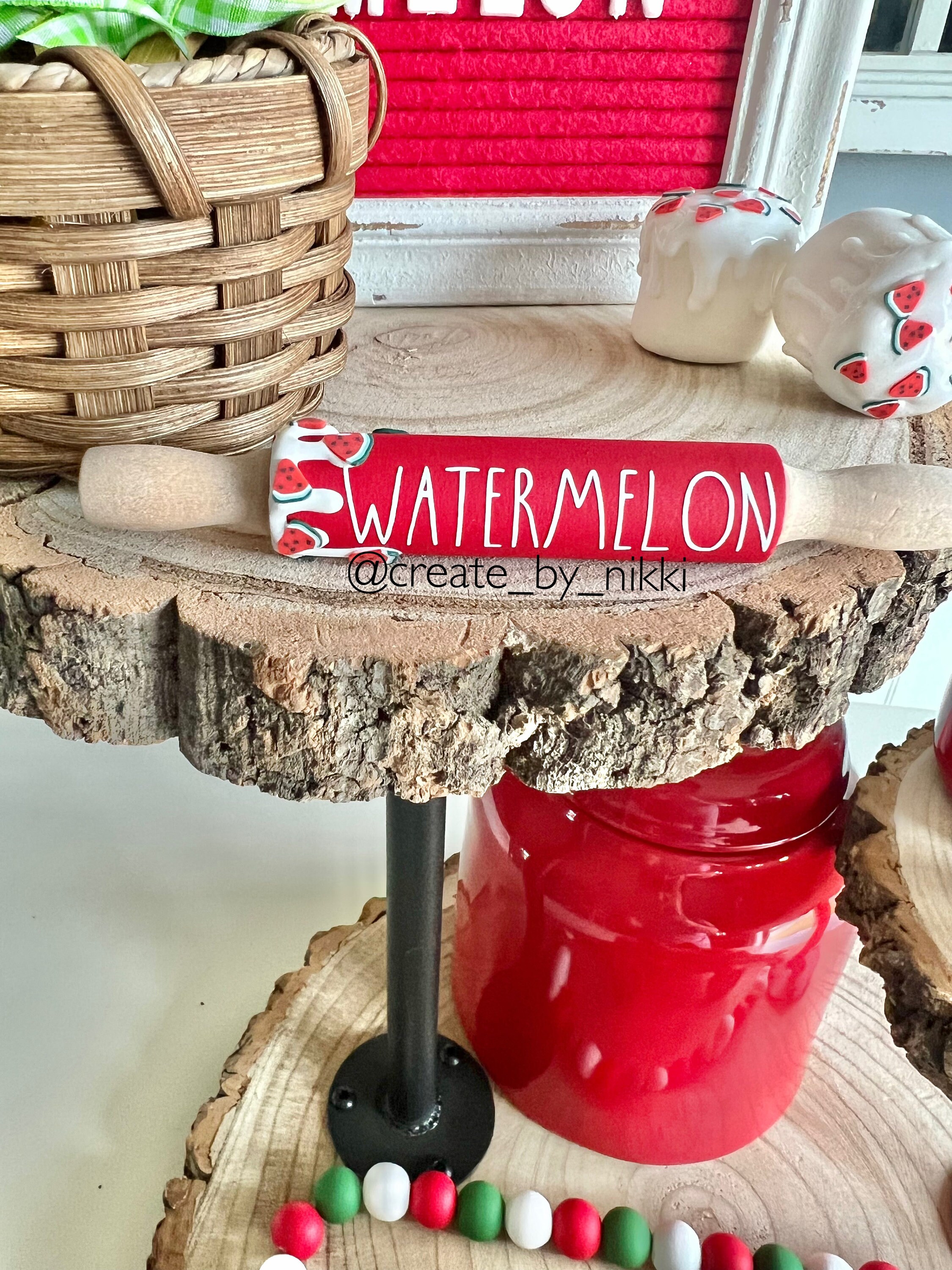 Watermelon Tier Tray | Summer Display | Props | Bakery | Rae Dunn ...