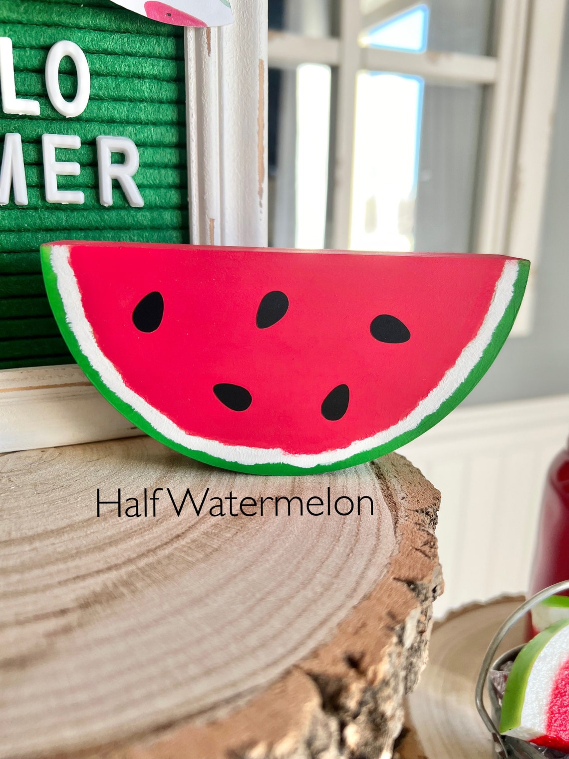 Watermelon Tier Tray | Summer Display | Fruit | Sweet | Farmhouse Decor ...