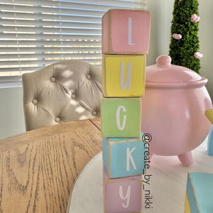 Lucky Charms Tier Tray Decor: Pastel St Patrick's Day Bookstack - Etsy