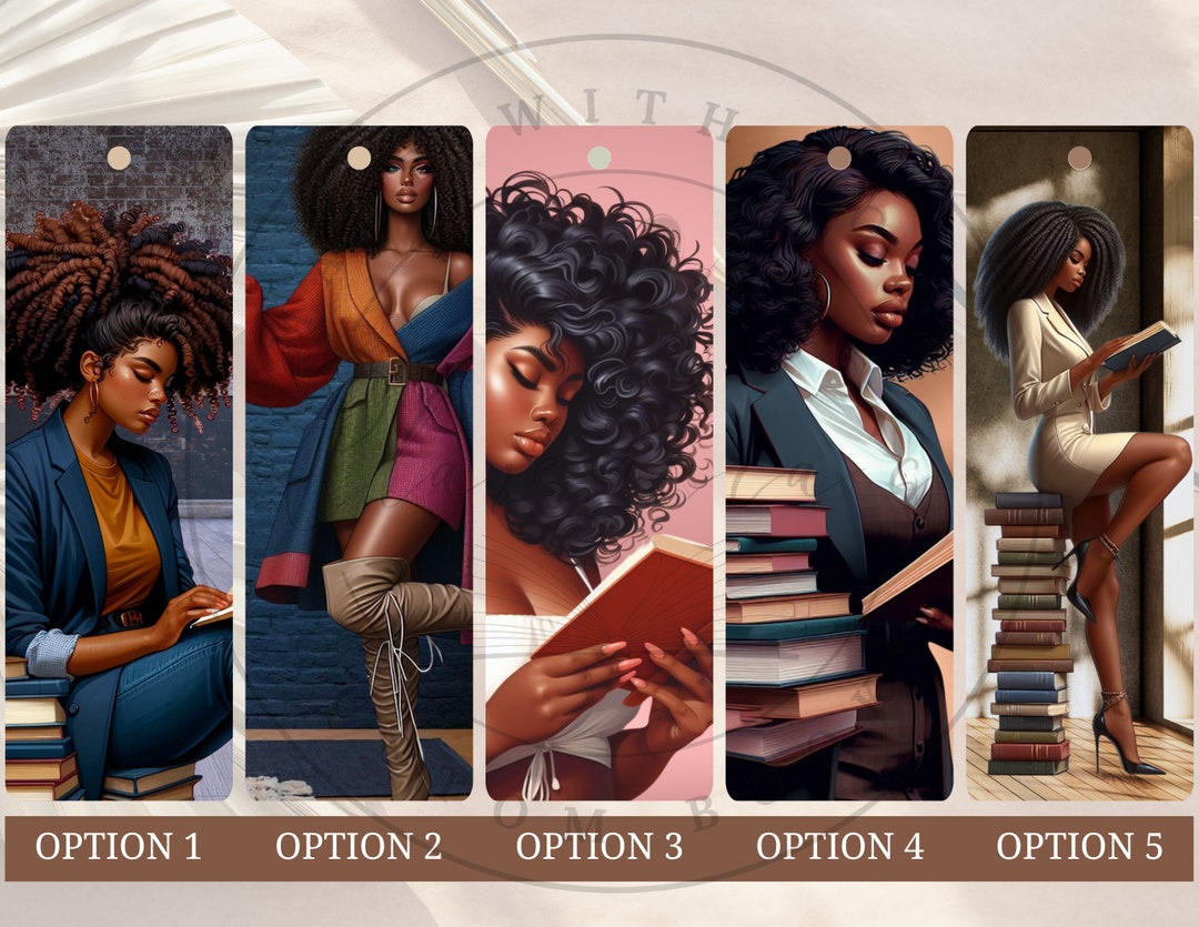 Stylish Reader Bookmarks - Diverse Women, Handmade, Fashionable Book ...