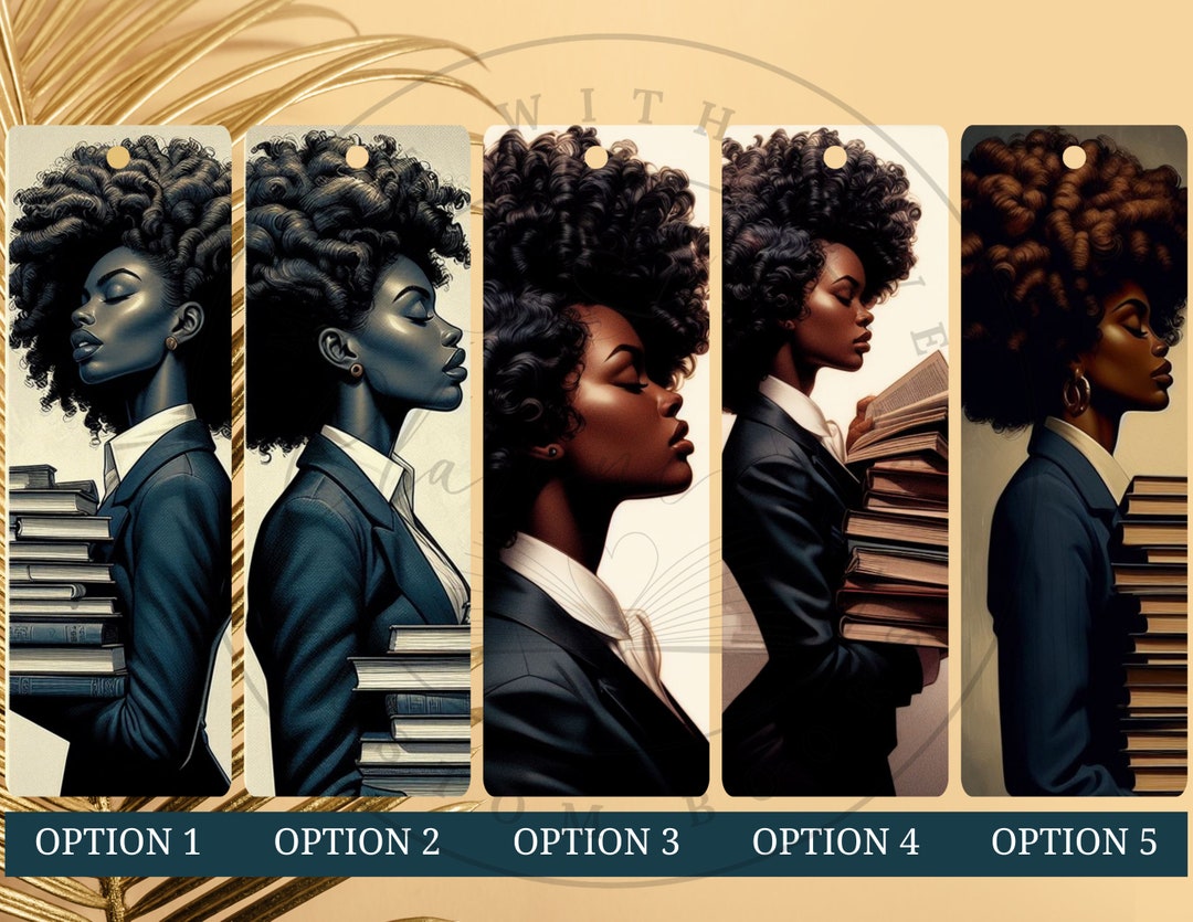 Cultural Chic Bookmarks - Handmade, Black Women Readers, Book Lover ...