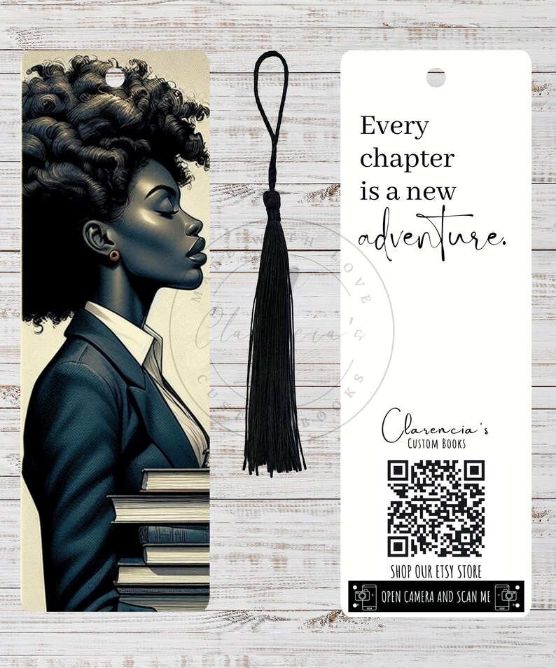 Cultural Chic Bookmarks Handmade, Black Women Readers, Book Lover Gift ...