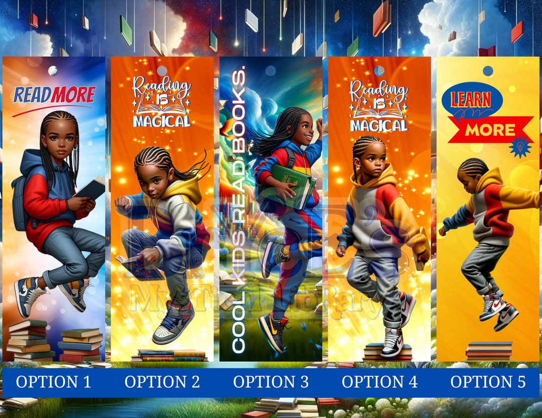 Book Heroes for Boys Bookmarks | Celebrating Diversity | Young Readers ...