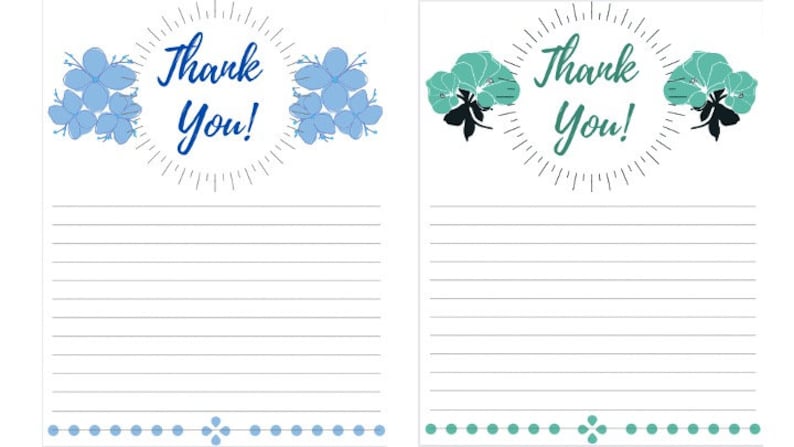 Printable Thank You Notes - Etsy