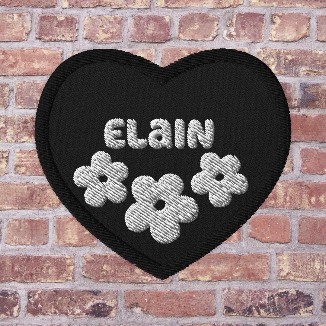 Elain Heart Embroidered Patches Bookish ACOTAR Inspired Embroidered ...