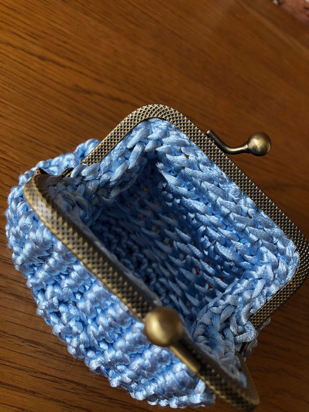 Sky Blue Braided Nylon Cord Coin Purse - Etsy