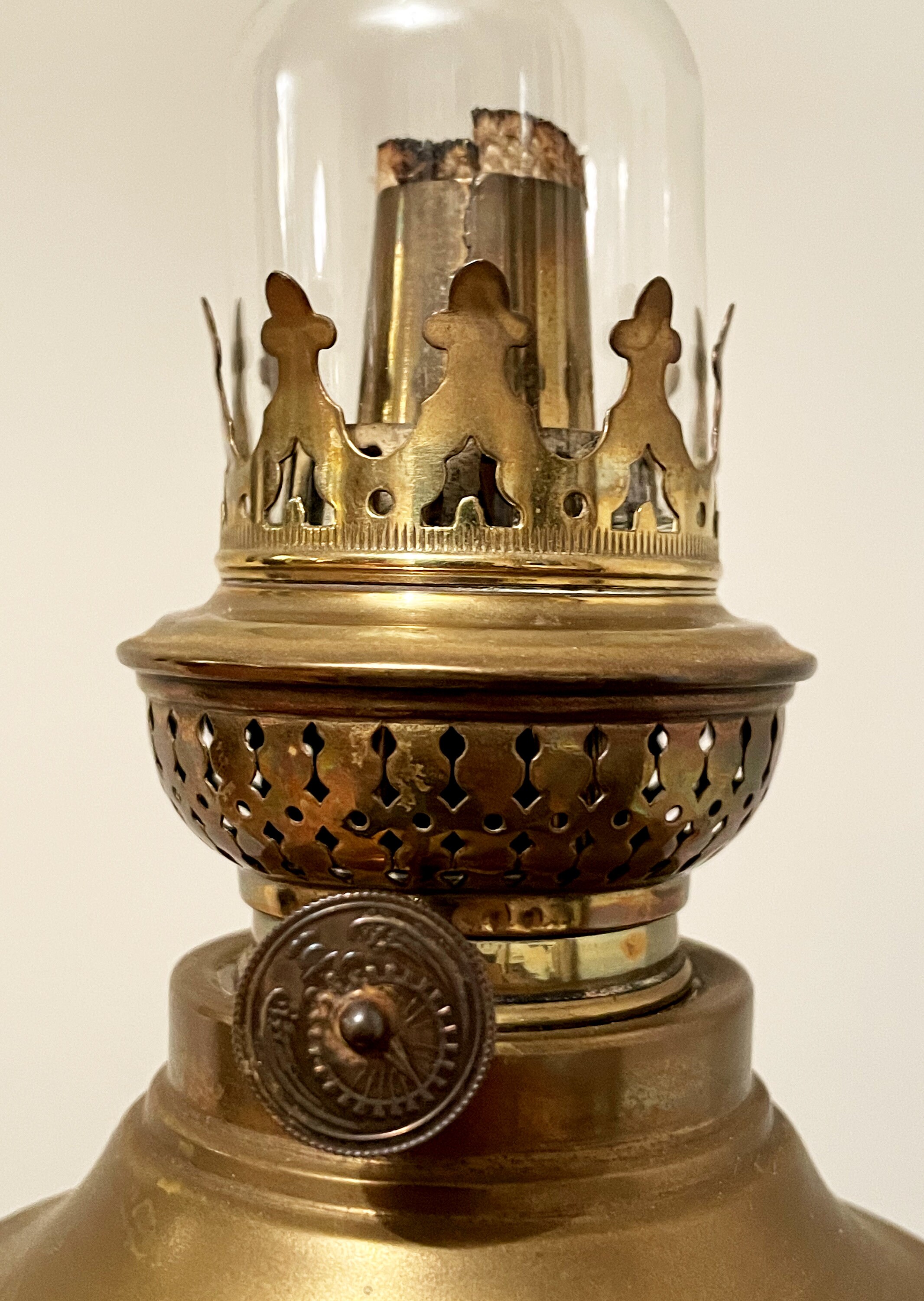 European Brass Oil Lamp Antique Kerosene Lamp With Hugo - Etsy