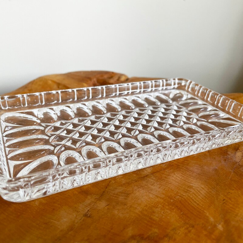 Crystal Serving Tray - Etsy