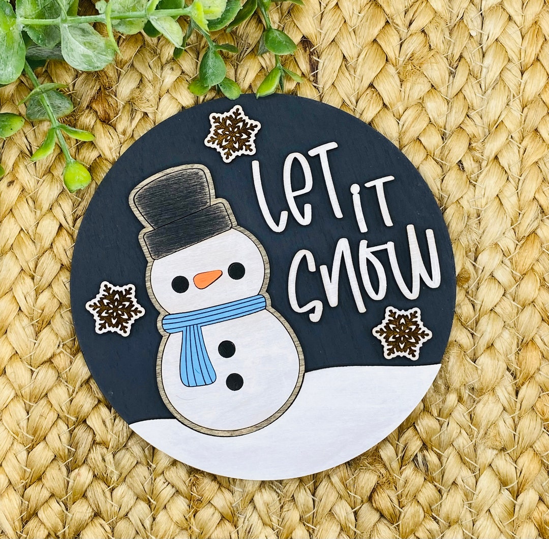 Snowman Insert Digital File: 8" Shiplap Frame (SVG & PDF) - Etsy