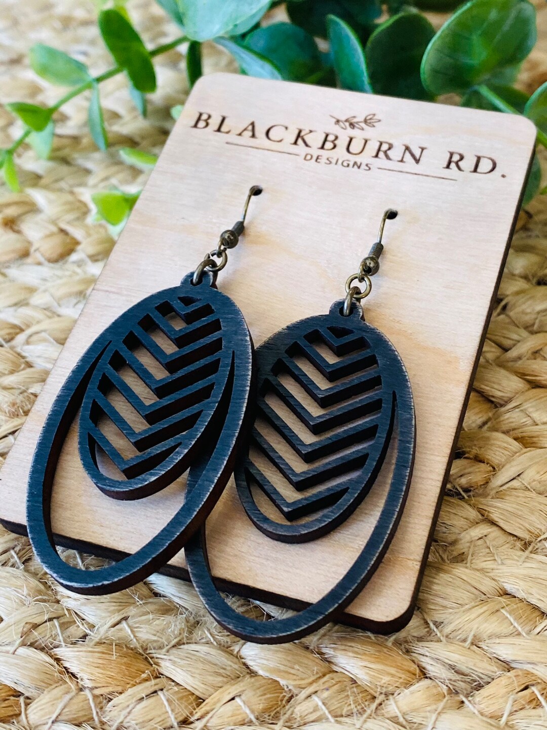 Oval Chevron Centered Dangles Digital File - Etsy