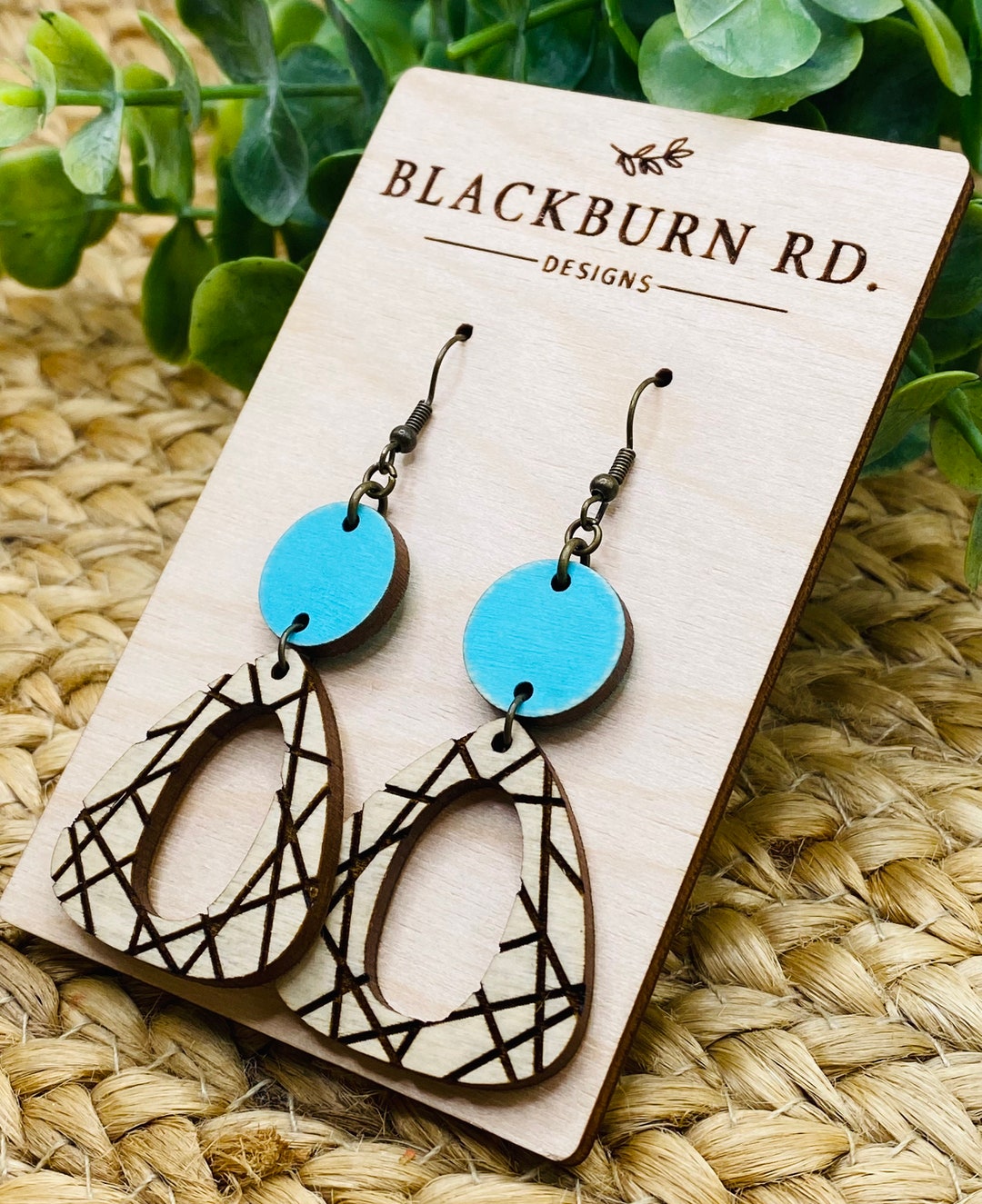 Geometric Lines Rounded Triangle Dangles - Etsy