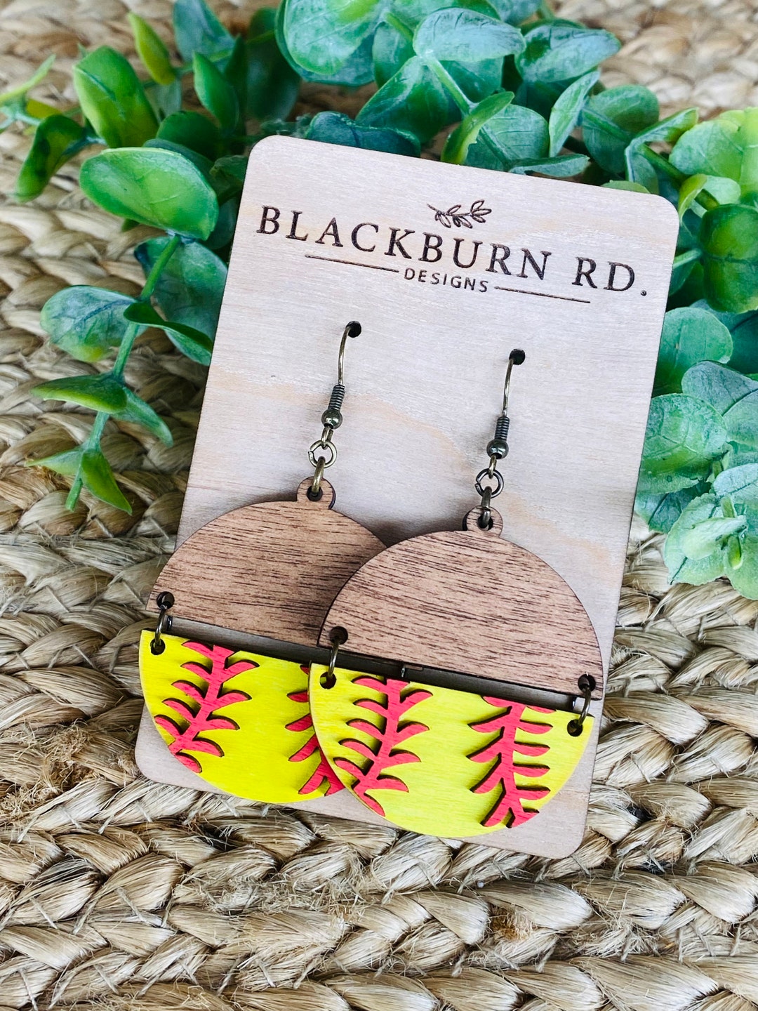 Dimensional Softball Split Round Dangles Digital File - Etsy