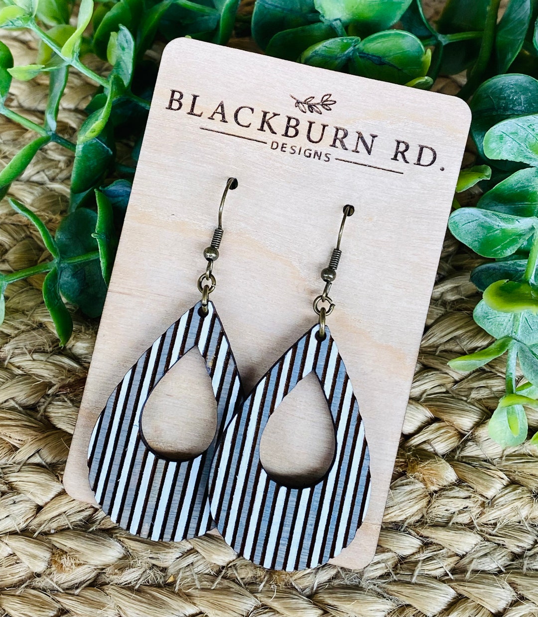 Pin Striped Wooden Teardrops Digital File - Etsy