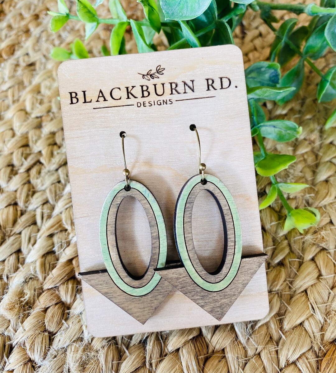 Wooden Oval and Triangle Dangles Digital File - Etsy