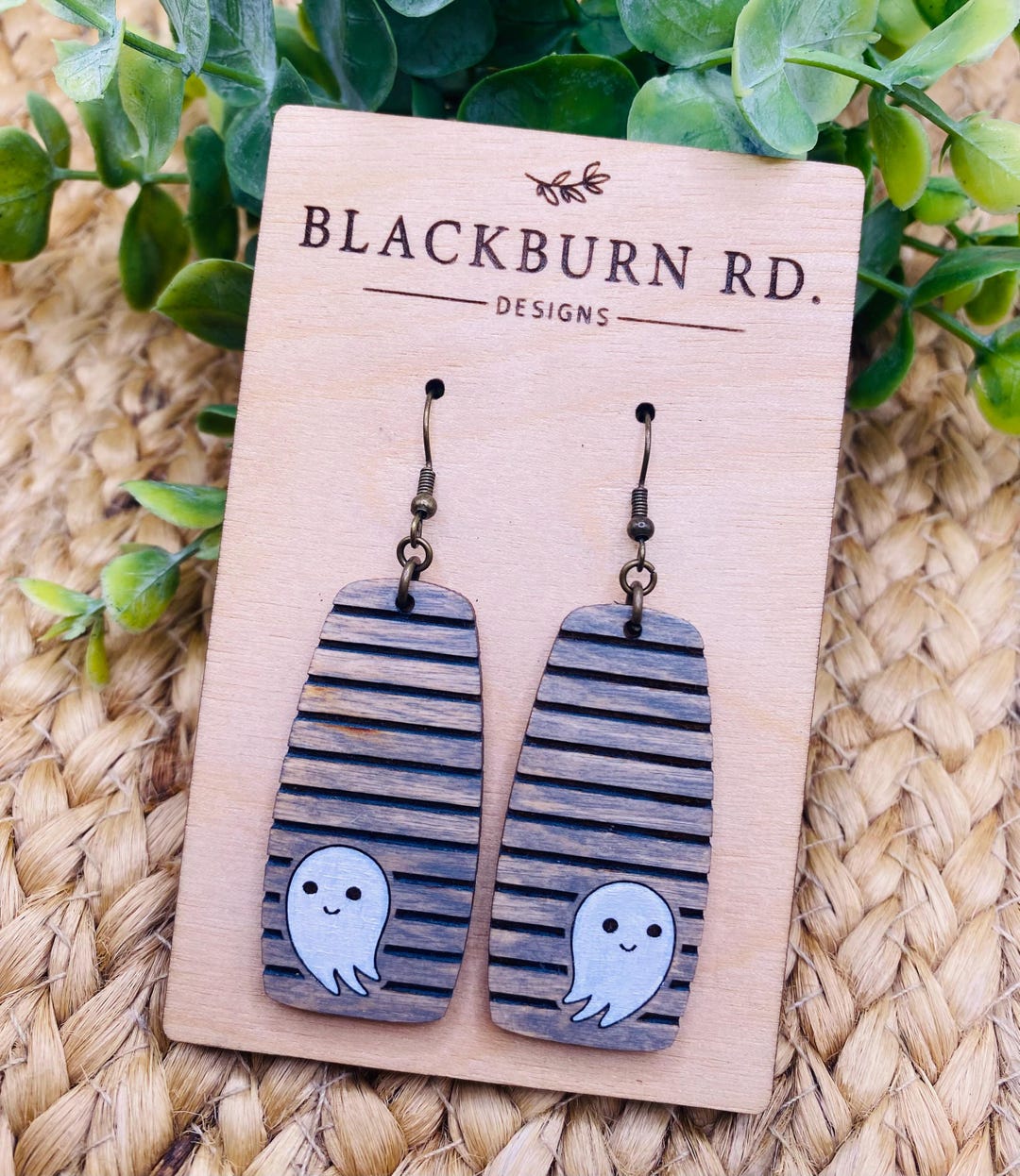 Striped Ghost Bar Dangles Digital File - Etsy