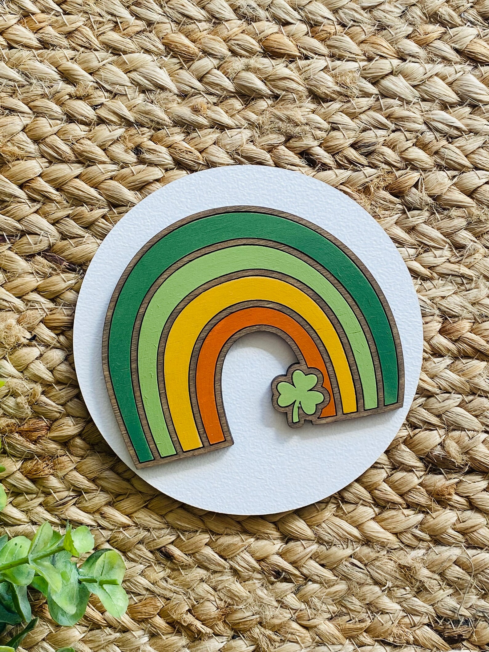 Boho Rainbow With Clover Insert for Interchangeable Shiplap Sign ...