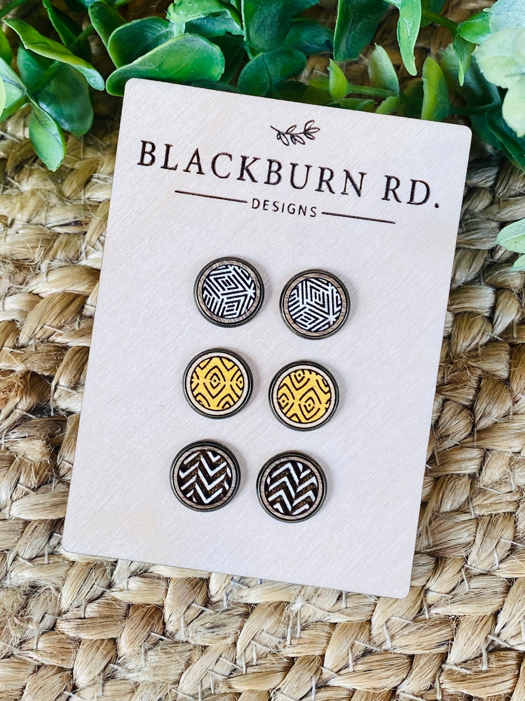 Boho Tribe Pattern Stud Earrings Bundle Digital File - Etsy