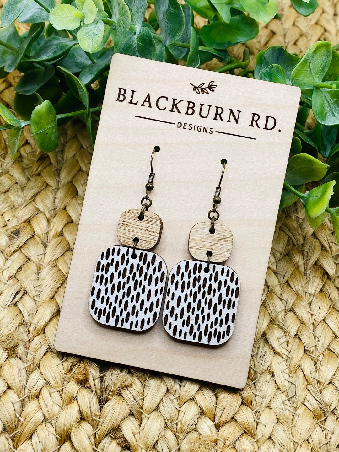 Oval Dotted Rounded Square Dangles Digital File - Etsy