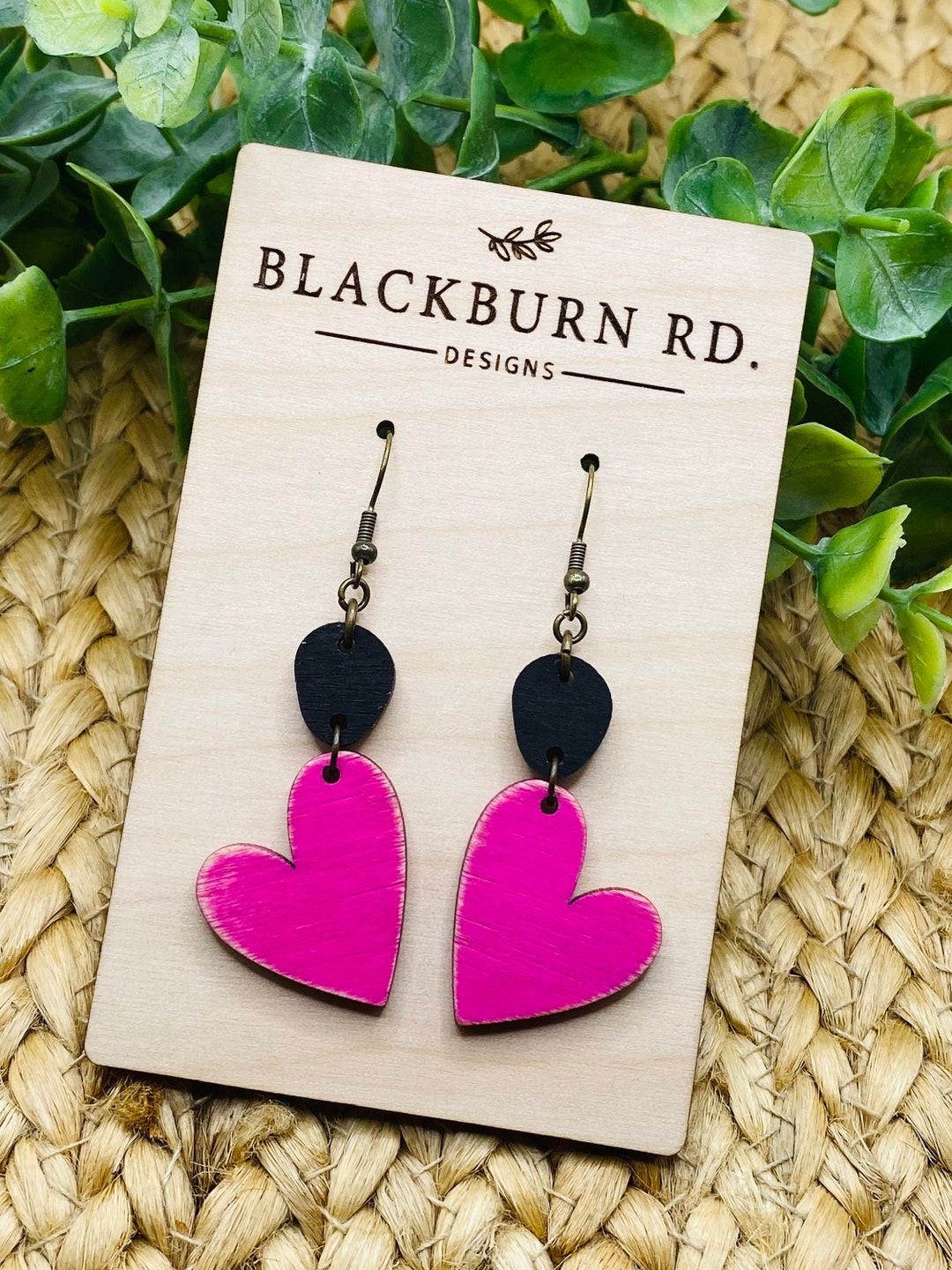 Oblong Heart Connected Dangles Digital File - Etsy