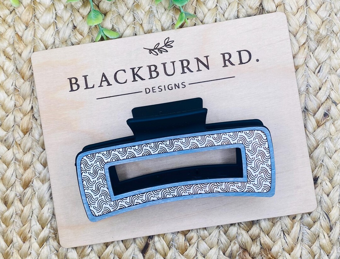 Geometric Swirls Claw Clip Digital File - Etsy