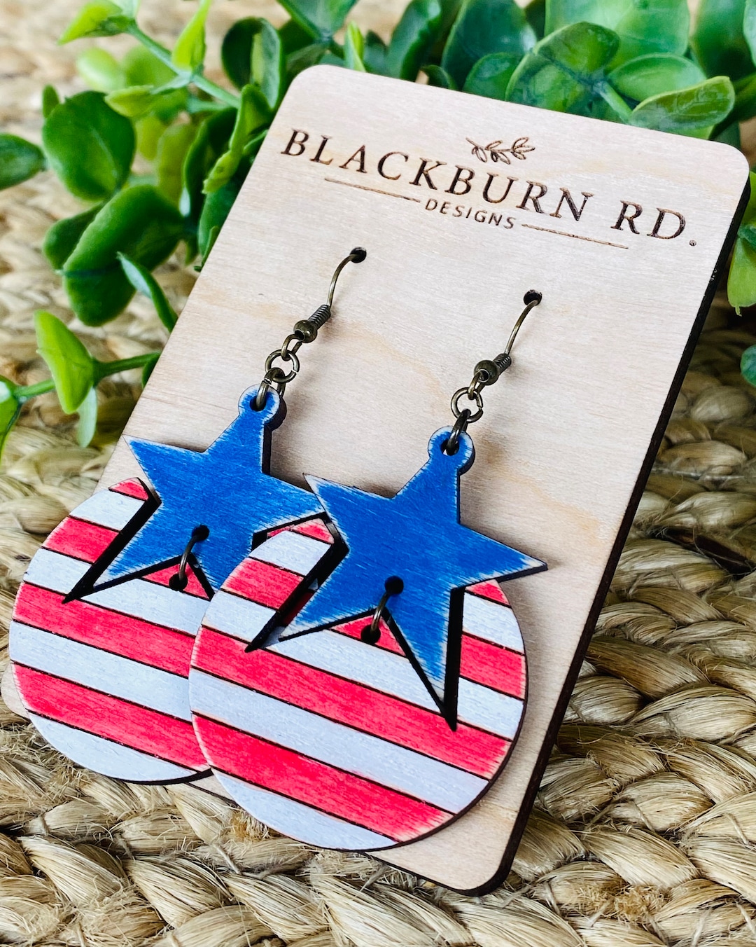 Star in Stripes Wooden Dangles Digital File - Etsy