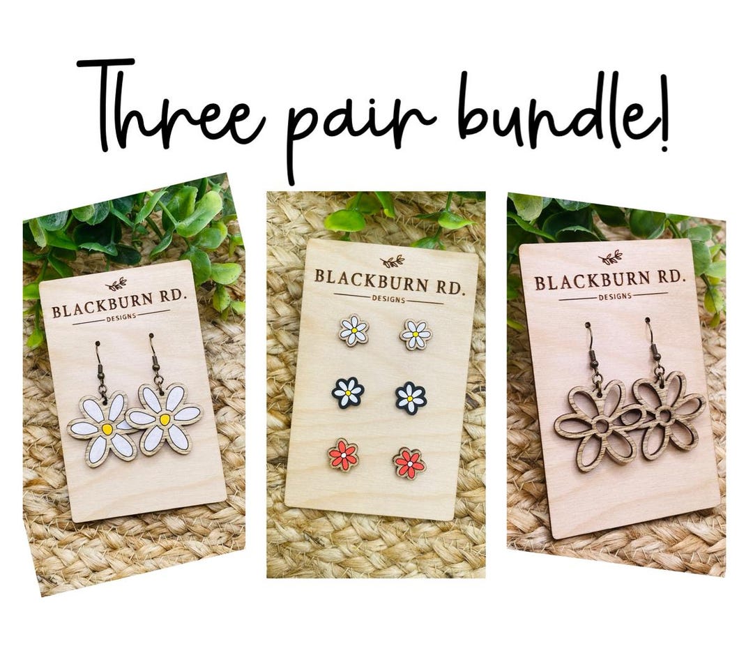 Daisy Doodle Dangles and Stud Bundle Digital File - Etsy