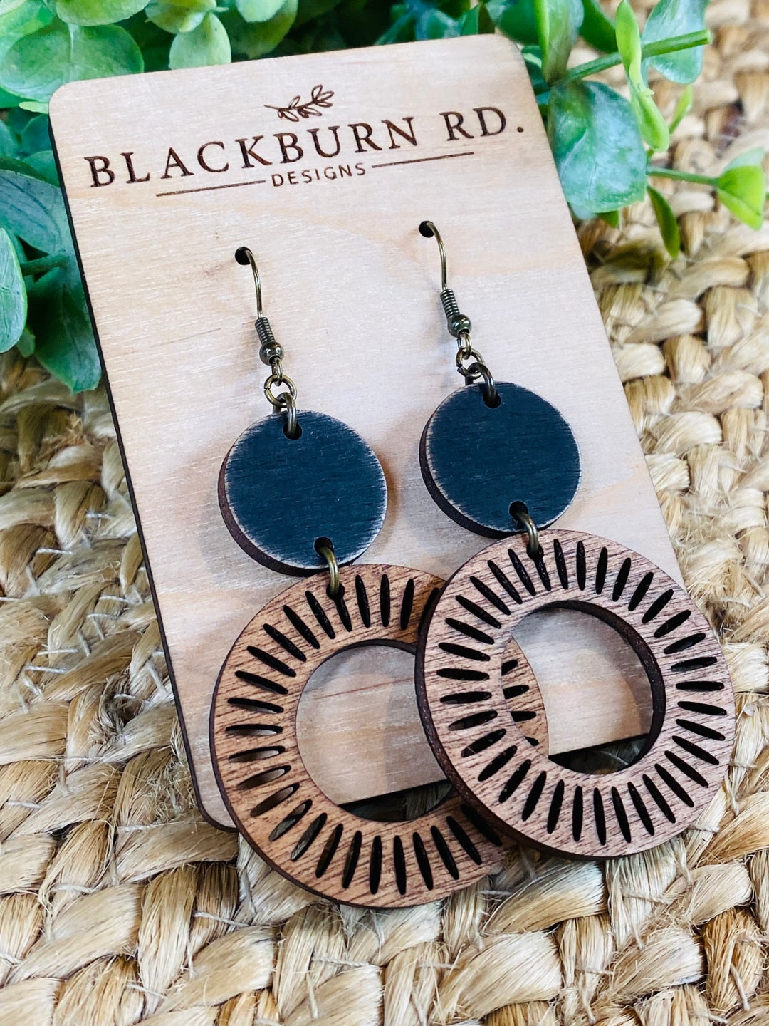 Sliced Hoops and Leather Connectors Digital File - Etsy