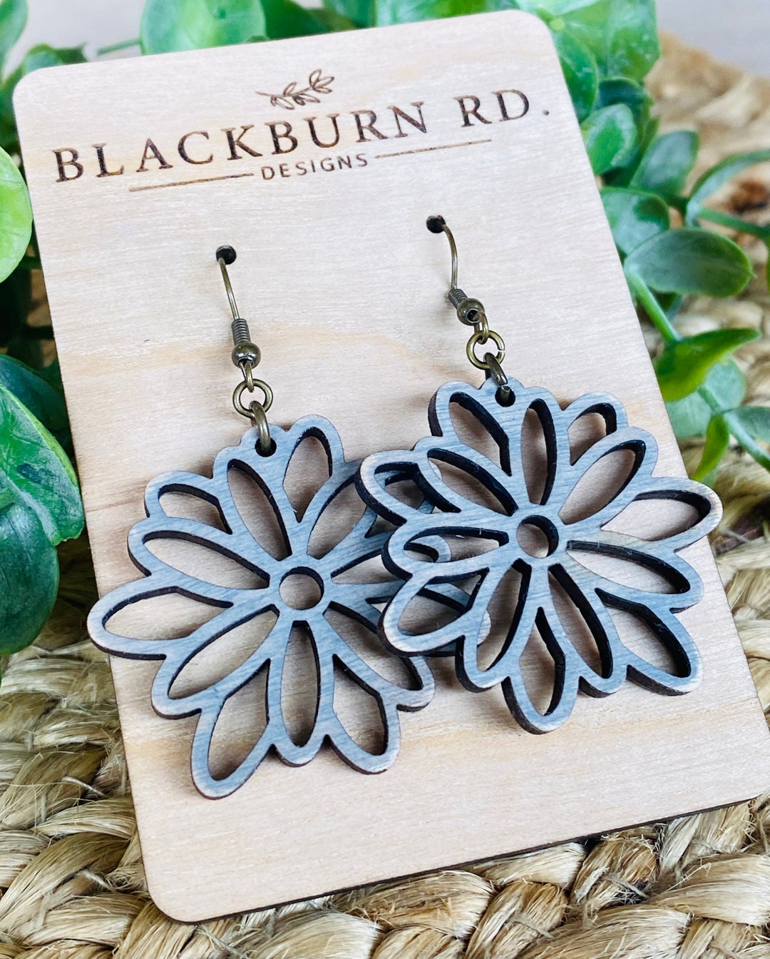 Daisy Flower Wooden Dangles Digital File - Etsy