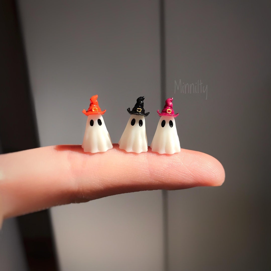 Tiny Ghost, Miniature Ghost, Witch Ghost, Halloween Miniature ...