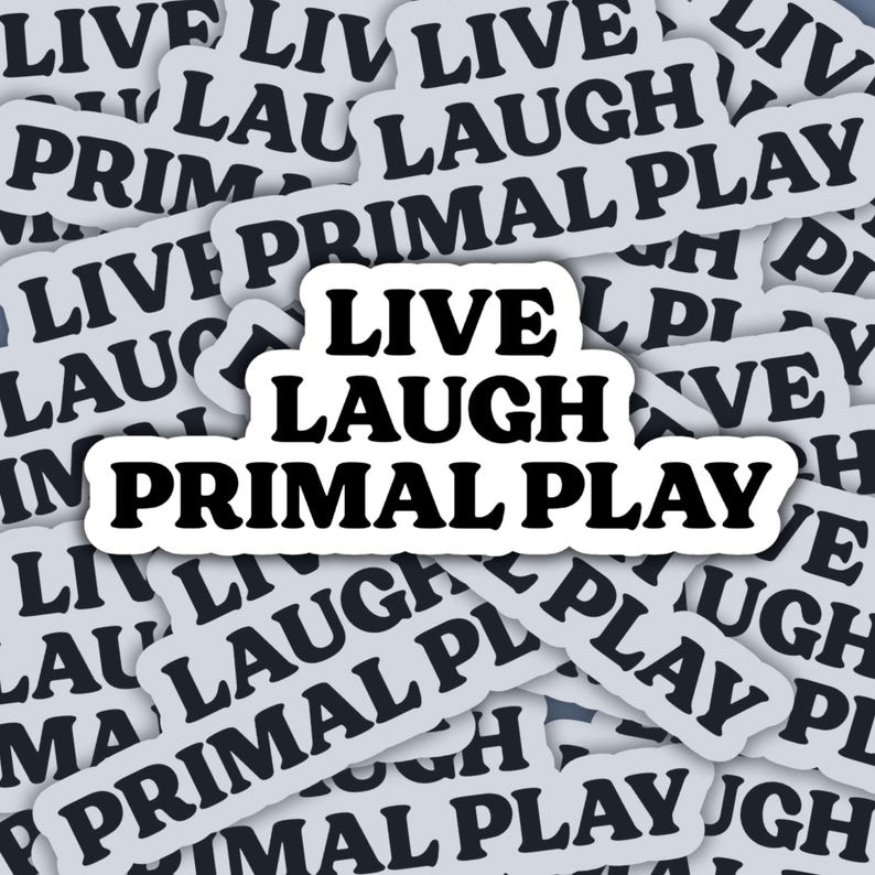 Live Laugh Primal Play Sticker | Dark Romance Trope Sticker | Primal ...