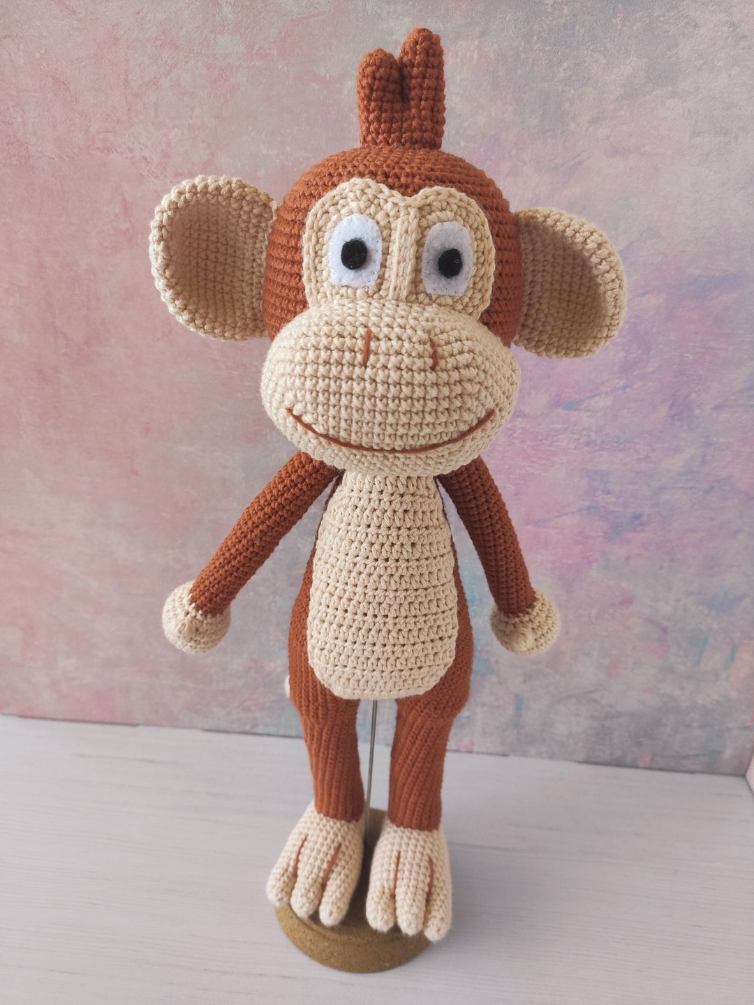 Crochet Monkey Toy, Amigurumi Monkey Toy, Monkey Toy, Crochet Toy for ...