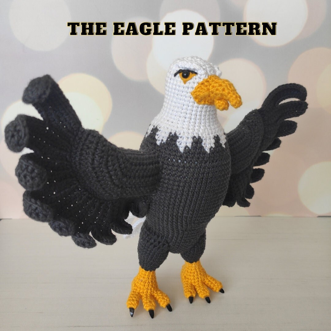 Eagle Crochet Pattern, Crochet Eagle Amigurumi Pattern, American Eagle ...