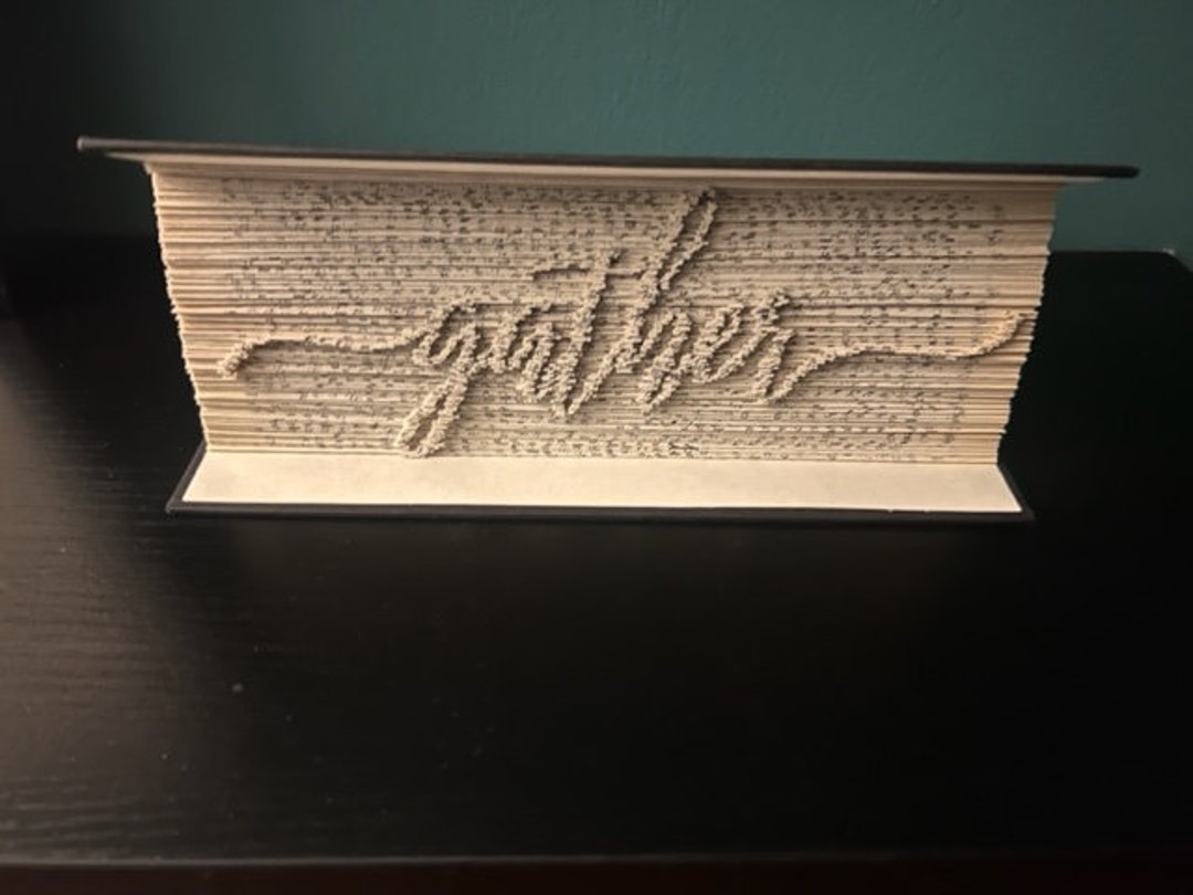 Gather Folded Book Art - Etsy