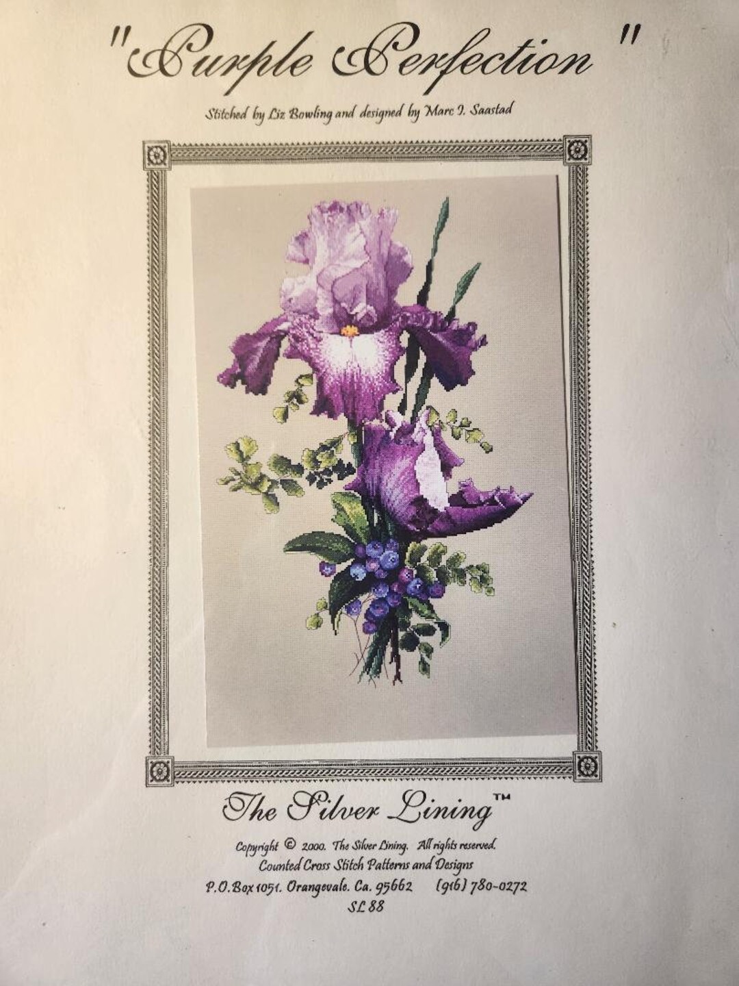 Purple Perfection Cross Stitch Chart - Etsy