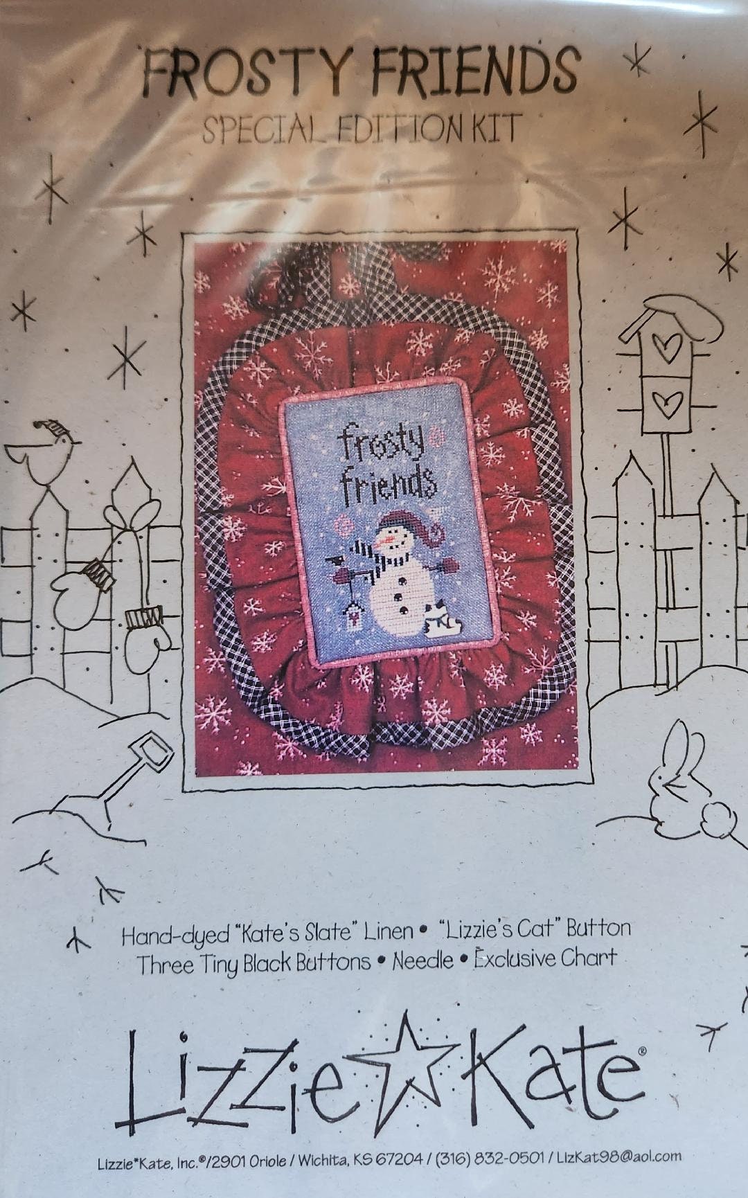Lizzie Kate Frosty Friends Cross Stitch Kit - Etsy