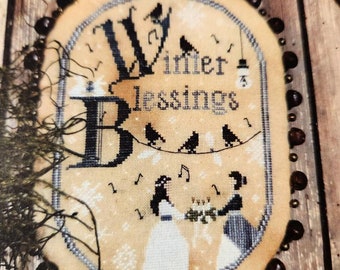 The Olde Winter by the Primitive Hare / Counted Cross Stitch / Pattern ...
