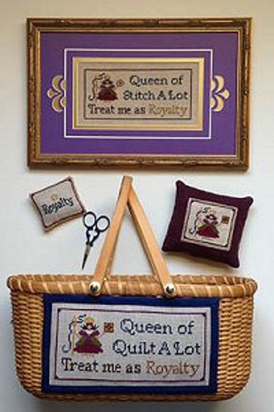 Foxwood Crossings Queen of Stitch A Lot Treat Me as Royalty Cross Stitch Chart - Etsy