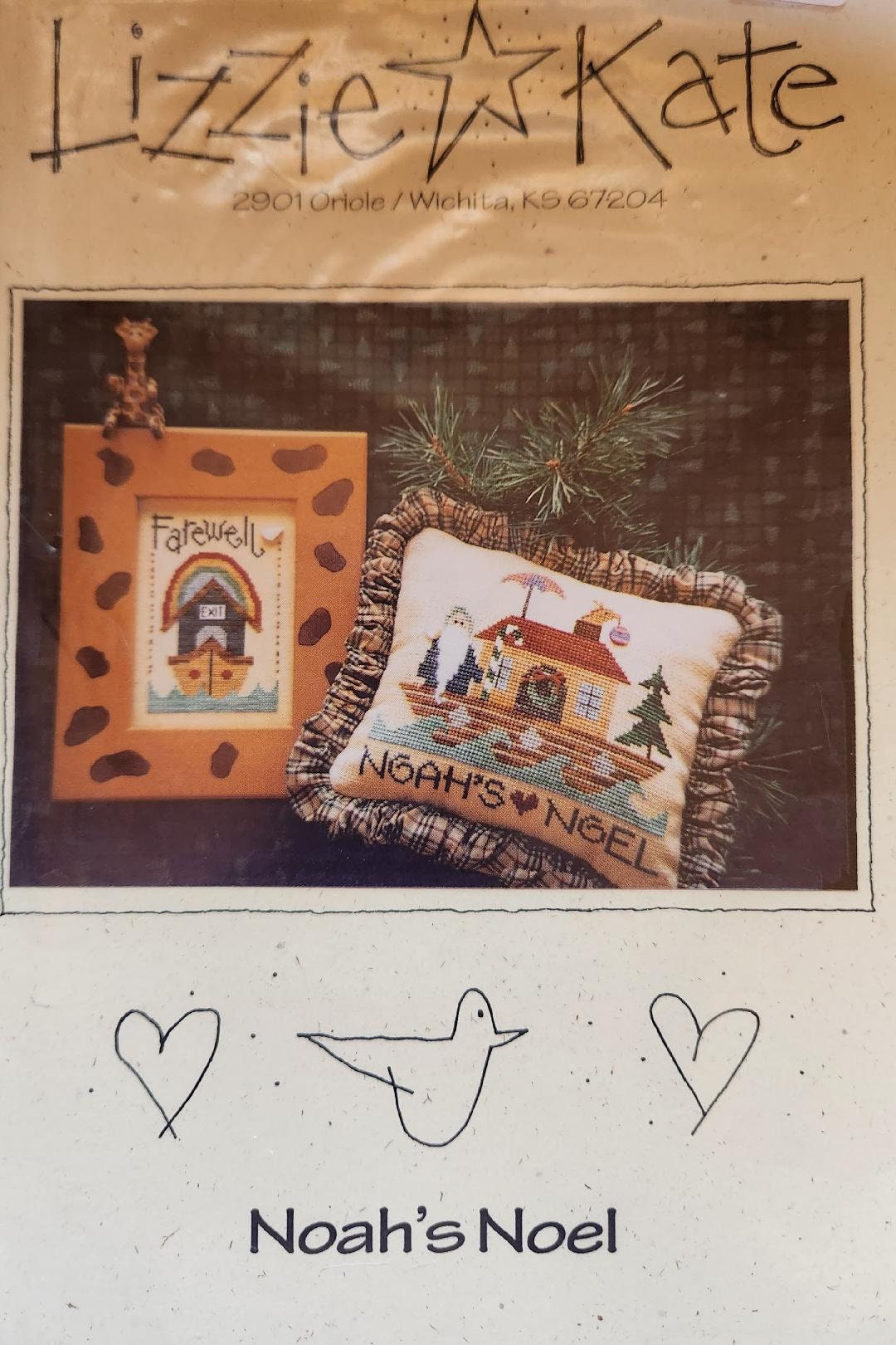 Lizzie Kate Noah's Noel Cross Stitch Chart - Etsy
