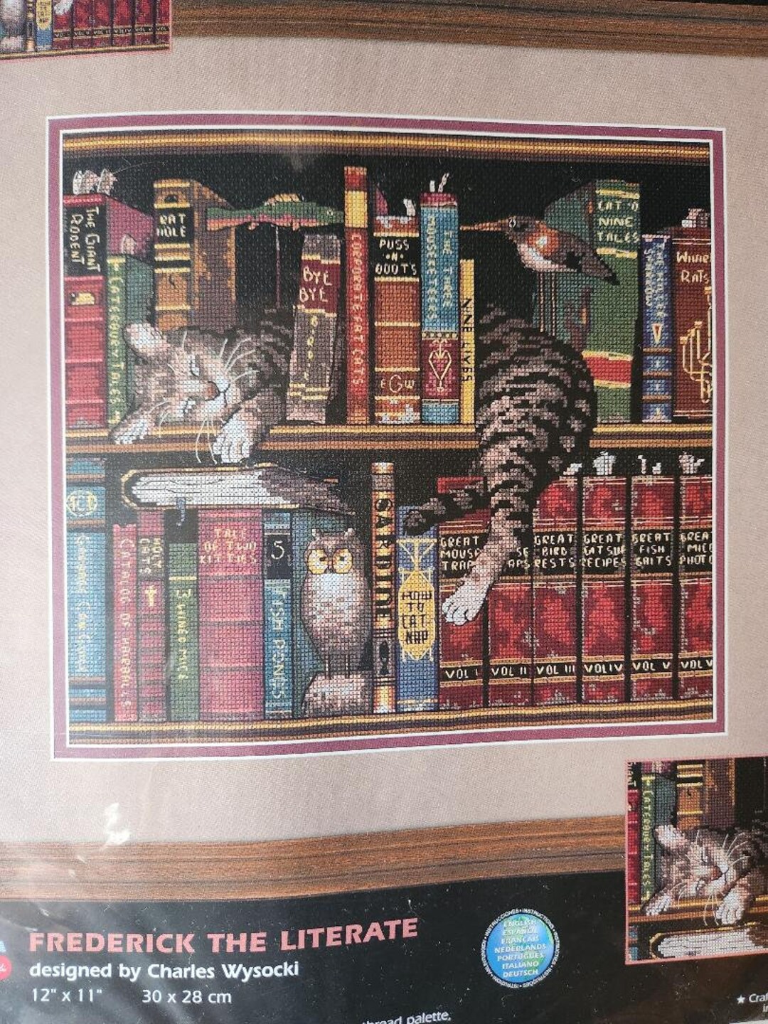 Frederick the Literate Cross Stitch Kit - Etsy