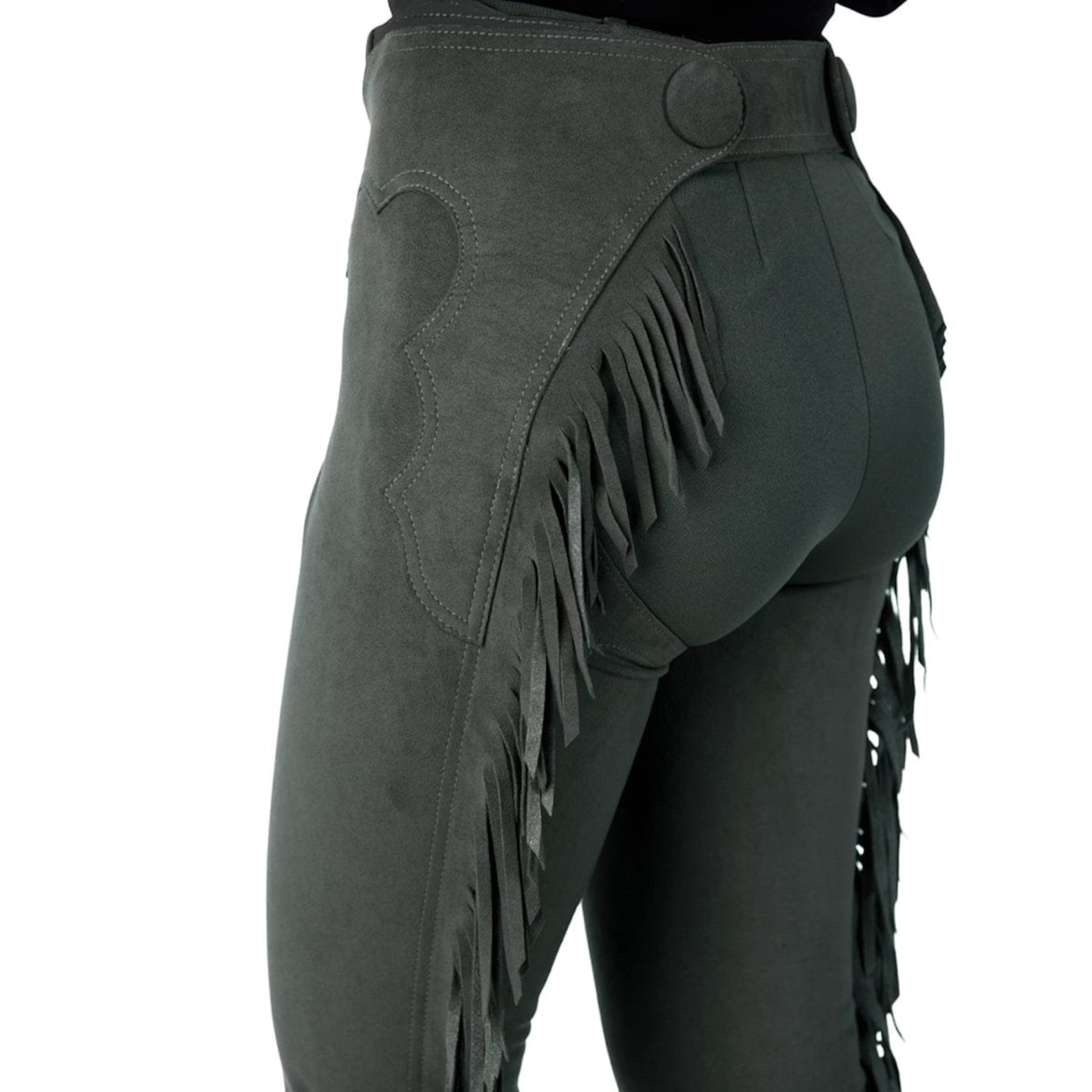 Simplicily Suede With Fringed Chap Custom Made Chap Hand Made Chap ...