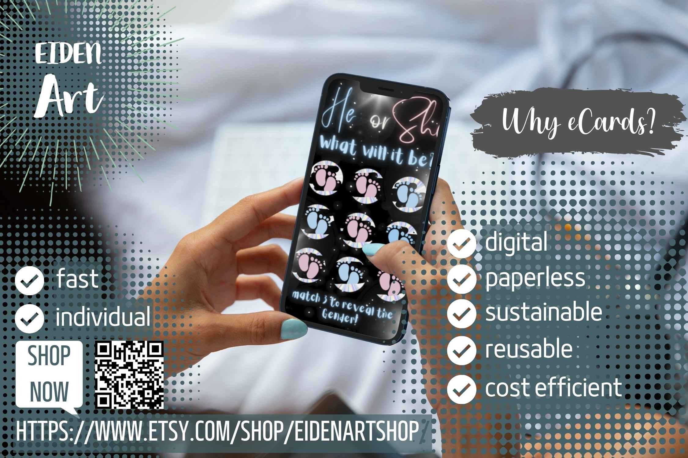 Boy or Girl Digital Gender Reveal Scratch off Card as Tic - Etsy