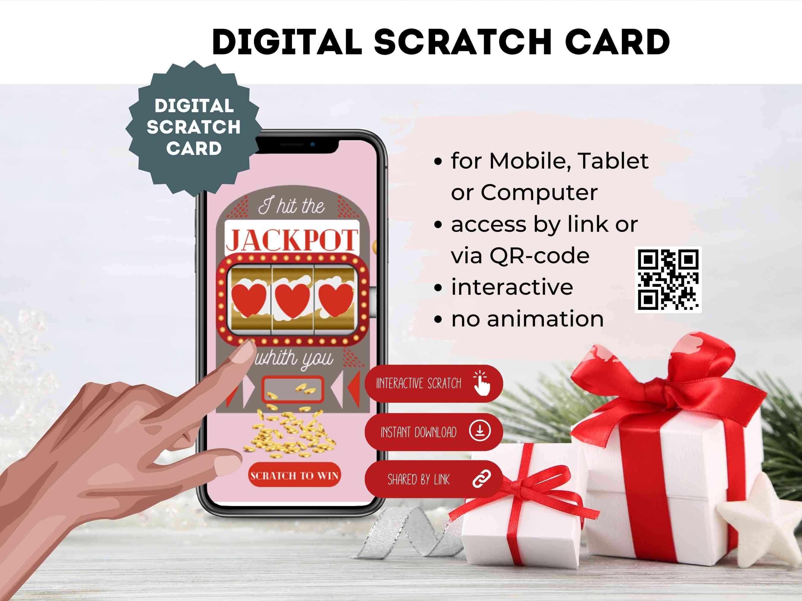 Ecard Digital Scratch Card for Valentines Day, Jackpot Surprise ...