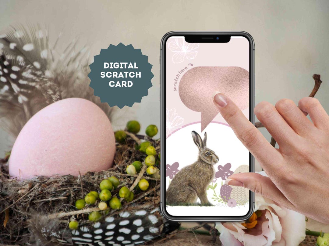 Ecard Digital Scratch off Happy Easter Scratch off Ticket via Social ...