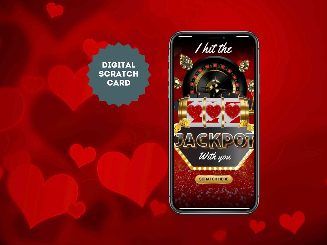 Ecard Digital Scratch Card for Valentines Day, Jackpot Surprise ...