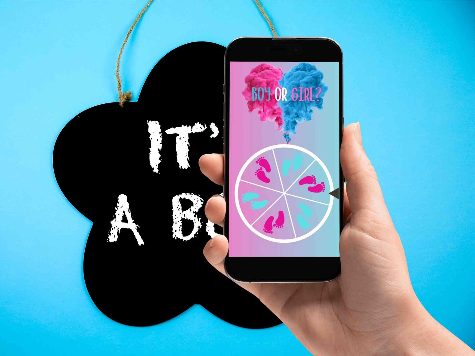 Boy or Girl - Digital Spin the Wheel Gender Reveal Game as Wheel of ...