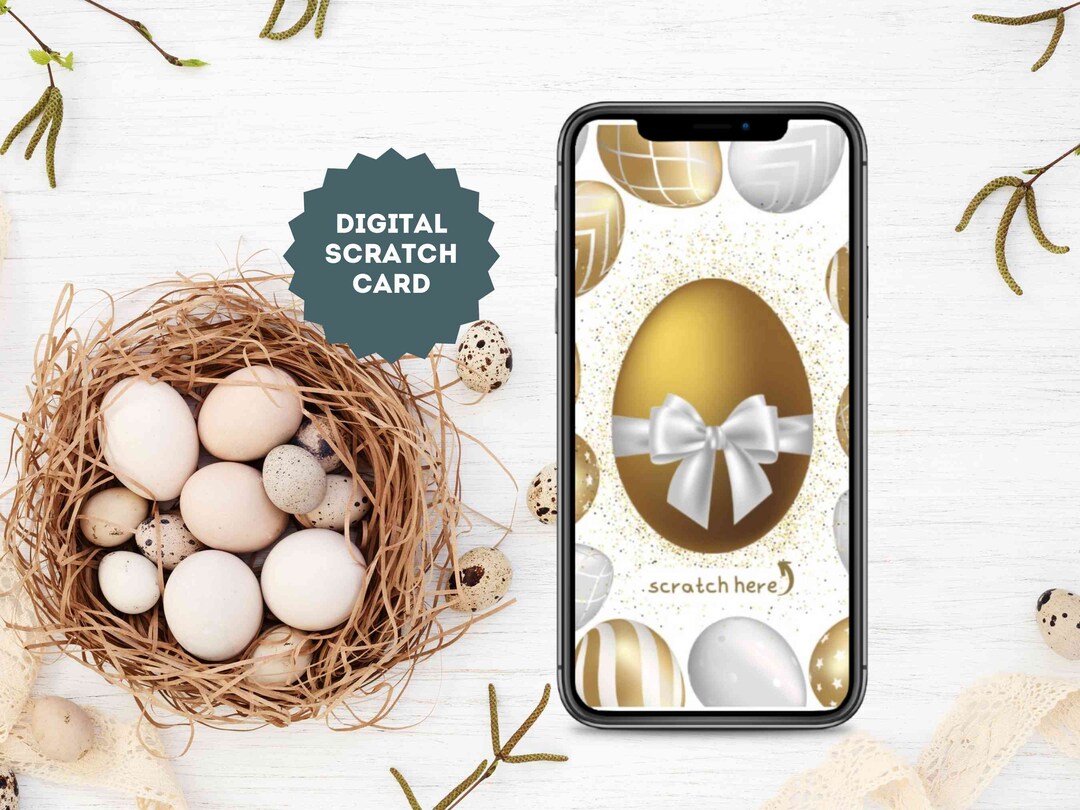 Ecard Digital Scratch off Card Happy Easter Scratch off Ticket via ...