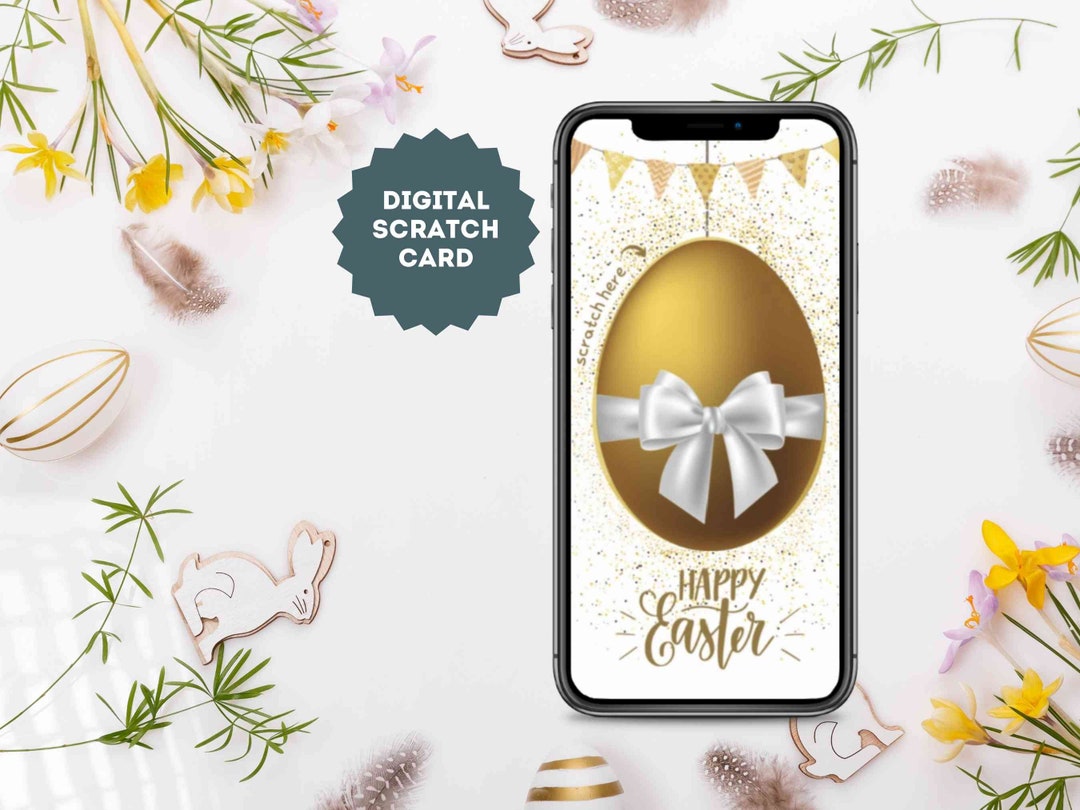 Ecard Digital Scratch off Happy Easter Scratch off Ticket via Social ...