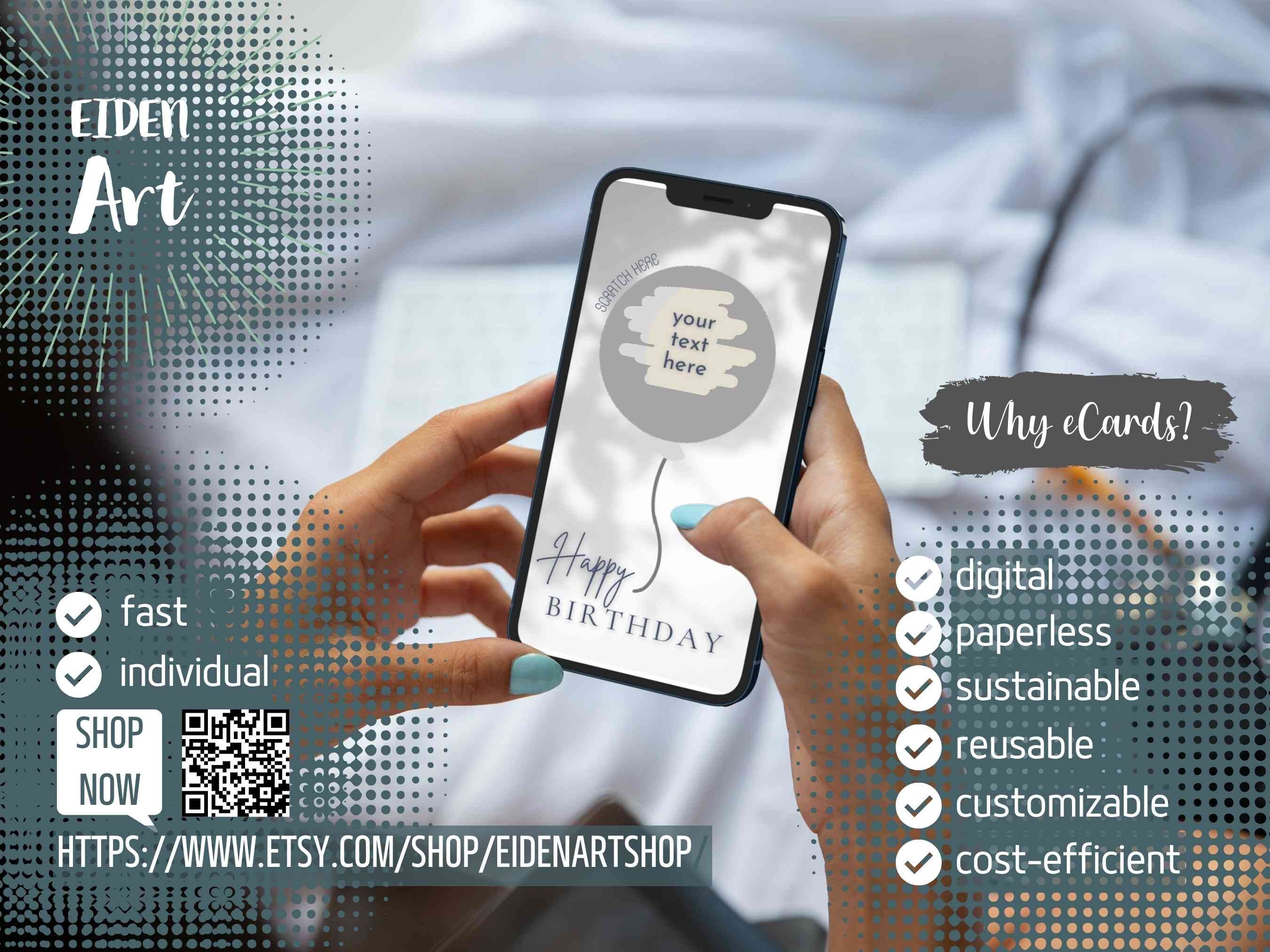 Ecard Digital Scratch off Card Birthday Customized Text, Surprise ...